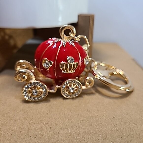 Unbranded | Accessories | Unbranded Pumpkin Coach Keychain Ladies Red ...